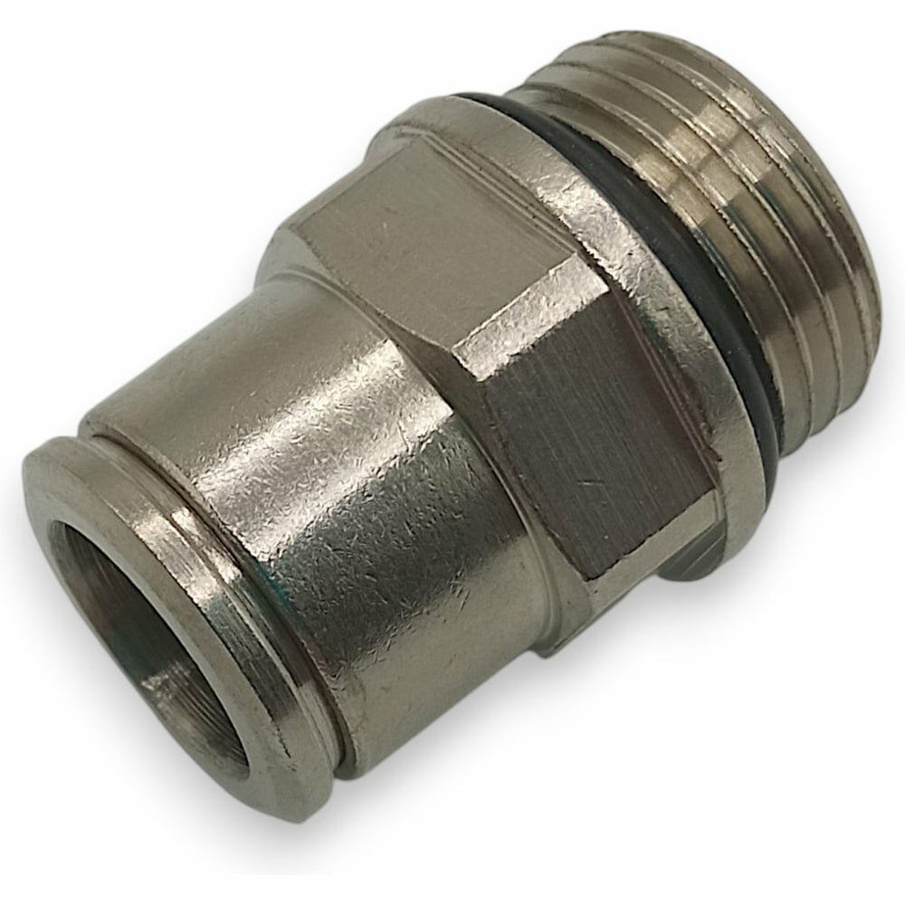 Фитинг цанговый прямой Контактная Механика G3/8, трубка 10мм KEMC10-03G-A