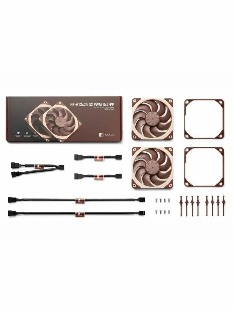 Noctua вентилятор NF-A12x25 G2, коричневый