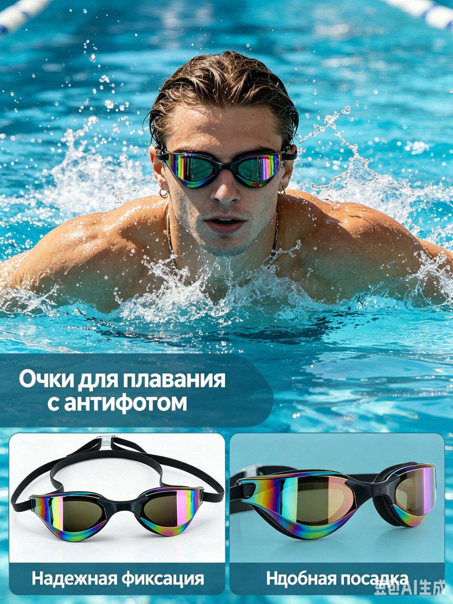 Очки для плавания — фото 1