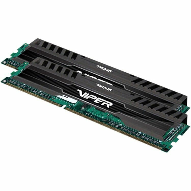 Оперативная память Patriot Viper 3, DDR3, 8GB (2x4 GB), 1600 MHz, CL9, DIMM, радиатор, черный