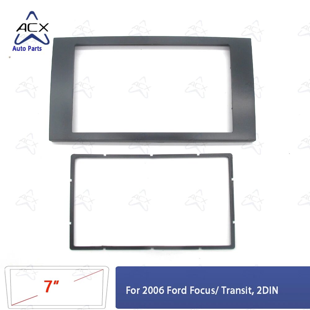 Автомобильный радиоприемник, 2DIN Android, стереоплеер для Ford Focus/Transit 2006 года, панель головного устройства, панель приборной панели, установка рамки, отделка