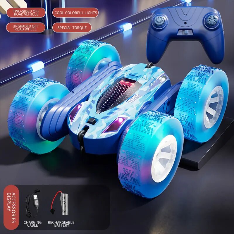RC машина XMSJ 2.4G 360° вращение для детей и взрослых S027 Blue