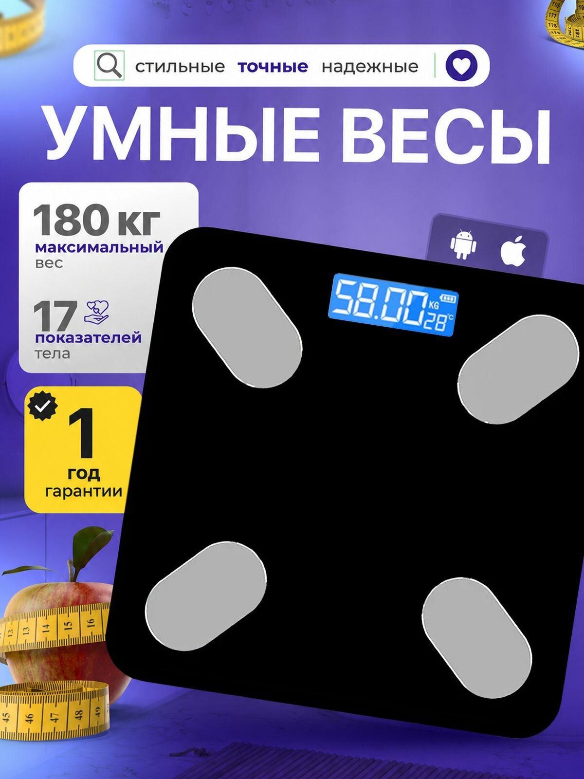 Весы напольные, электронные, умные