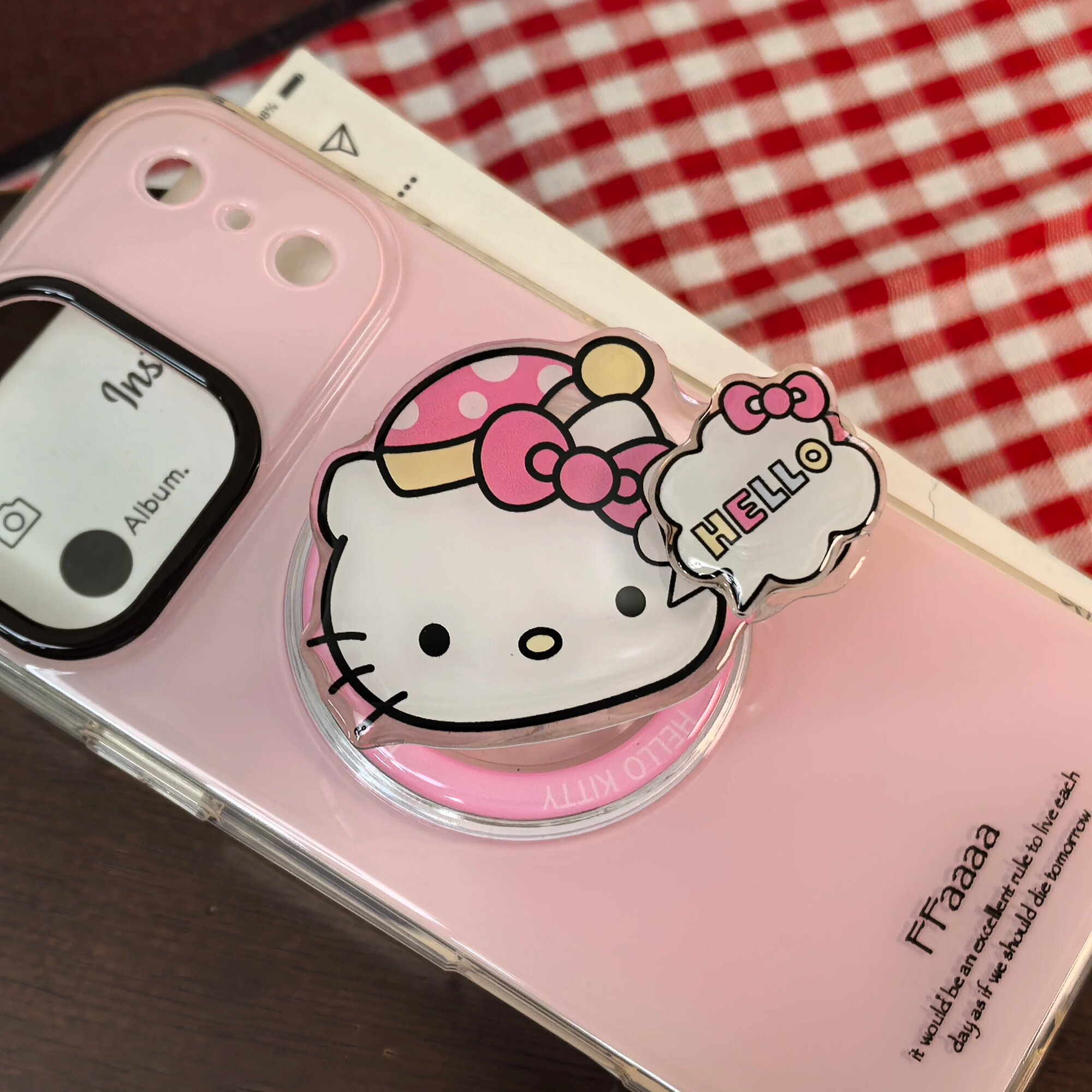 Магнитный держатель Sanrio Hello Kitty Rotate For Magsafe для телефона, подставка Griptok для ZZSJ
