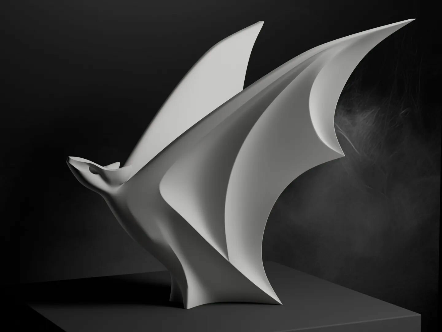 Летучая мышь летящая декоративная фигурка для интерьера