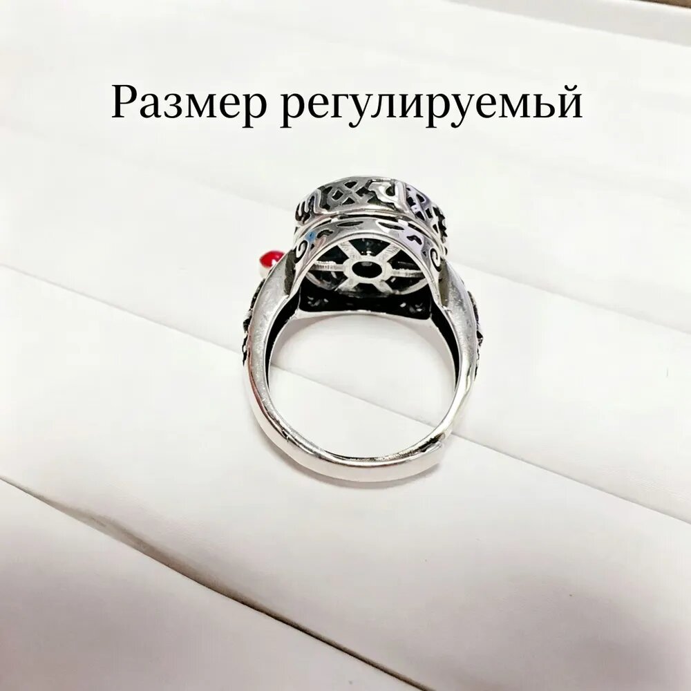 Кольцо, бирюза — фото 1