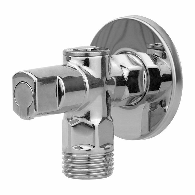 Кран шаровой угловой MasterProf 1/2", НР/НР, для бытовой техники, ГОСТ