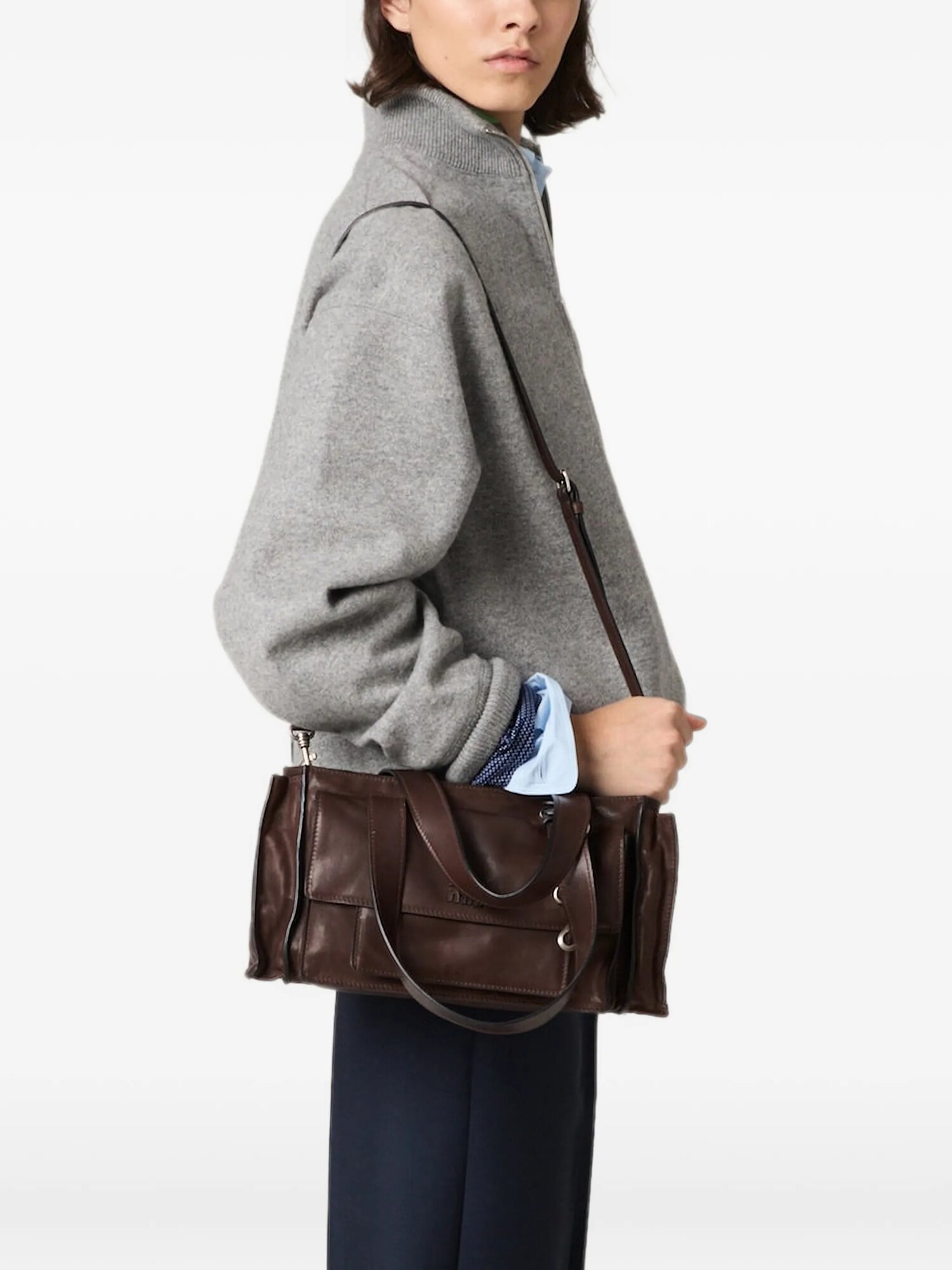 Сумка Miu Miu Utilitaire, brown — фото 1