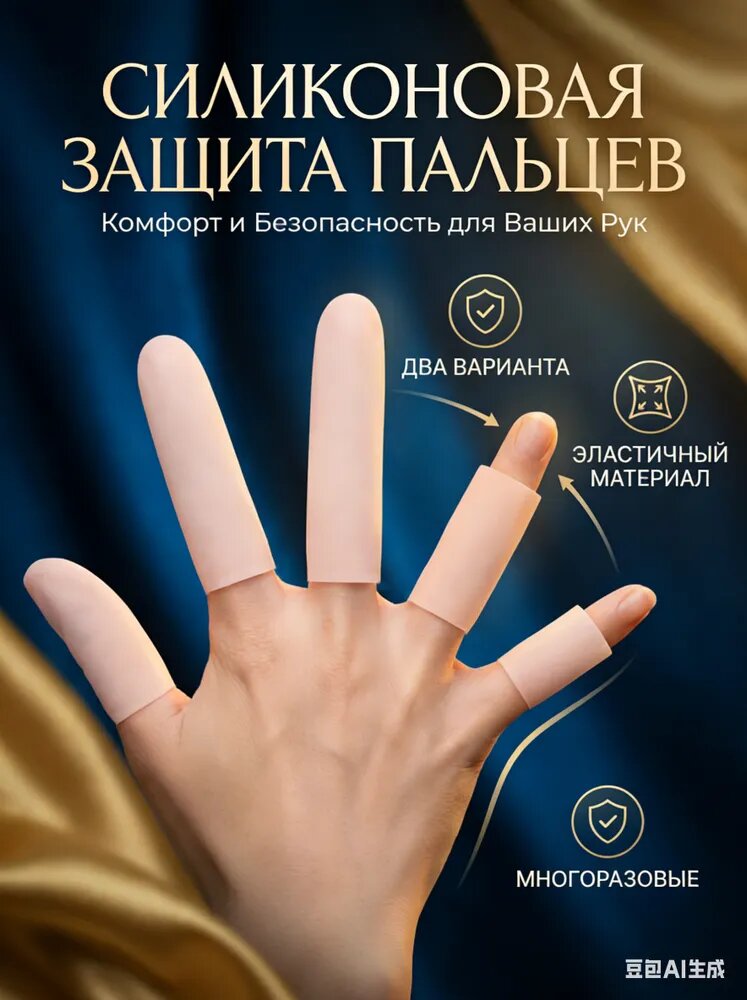 5 шт Напальчники силиконовые для защиты пальцев