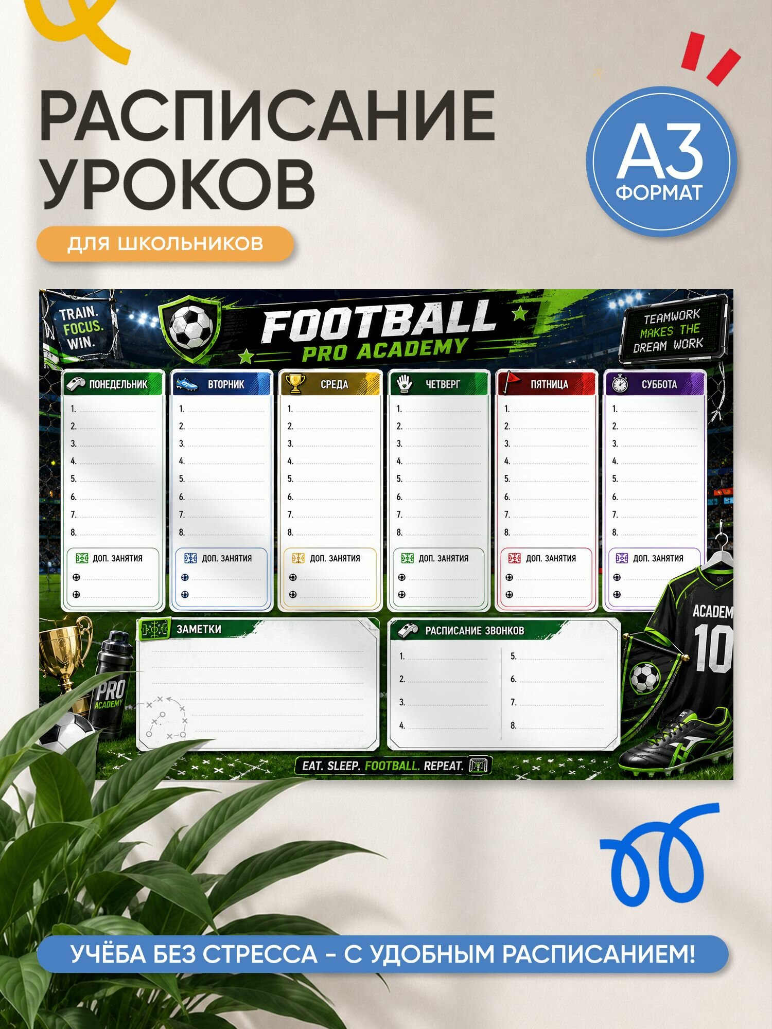Расписание уроков Футбол