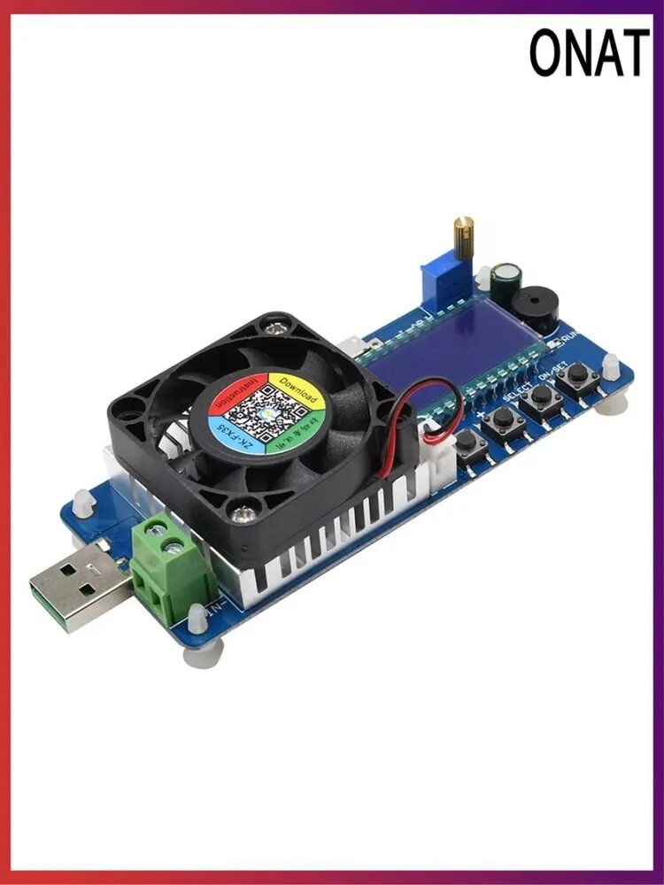 FX35 Электронный Тестер Нагрузки 5A 35 Вт Батареи USB Power Tester Регулируемый Резистор ЖК -Дисплей