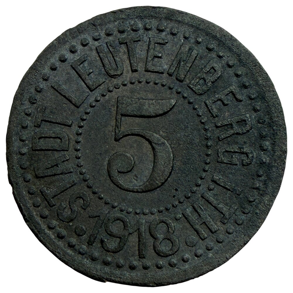 Германия, Германская империя, Лойтенберг 5 пфеннигов 1918 г.