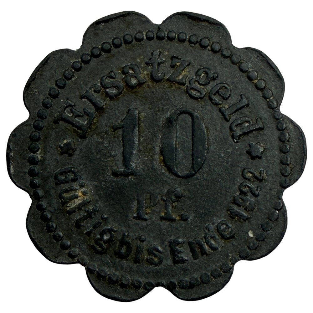 Германия, Веймарская республика, Штеттин 10 пфеннигов 1920 г. (Лот №2)