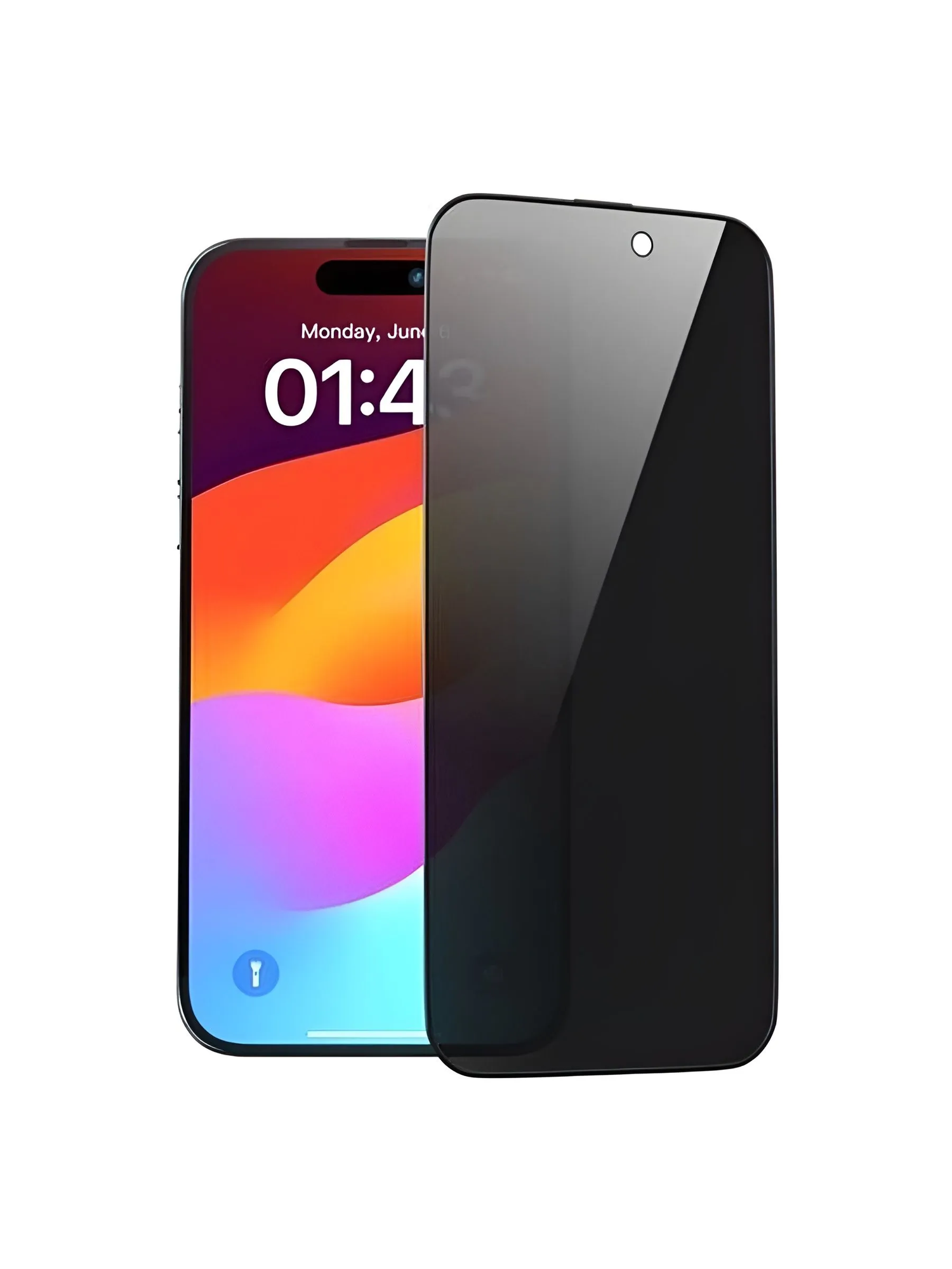 Защитное стекло Devia Van Series PrivacyTempered Glass для iPhone 15 Plus, чёрный