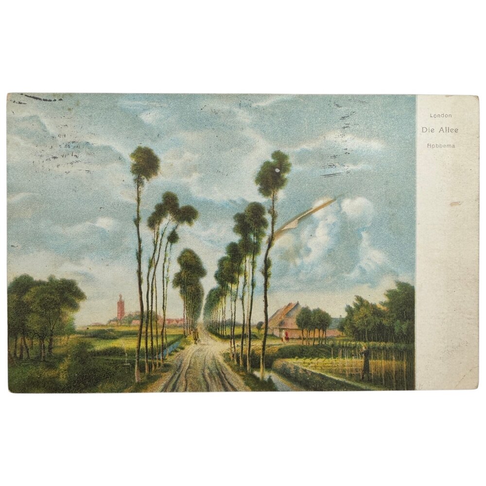 Почтовая открытка "Хоббема - Аллея в Мидделхарнисе" 1910-1917 гг. Германская Империя