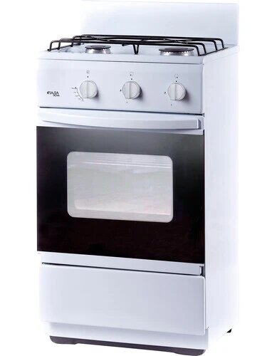 Плита газовая лада NOVA CG 32013 W белый (двухконфорочная), объем духовки 30 л