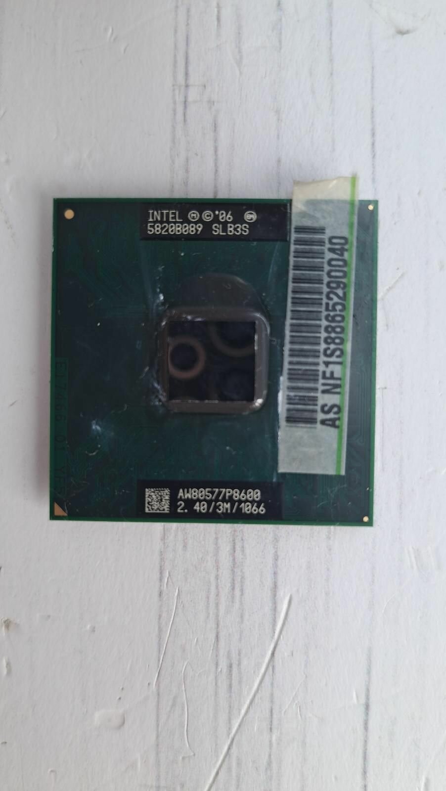 Процессор для ноутбука Intel Core 2 Duo P8600 (2.40GHz/3Mb/1066), SLB3S