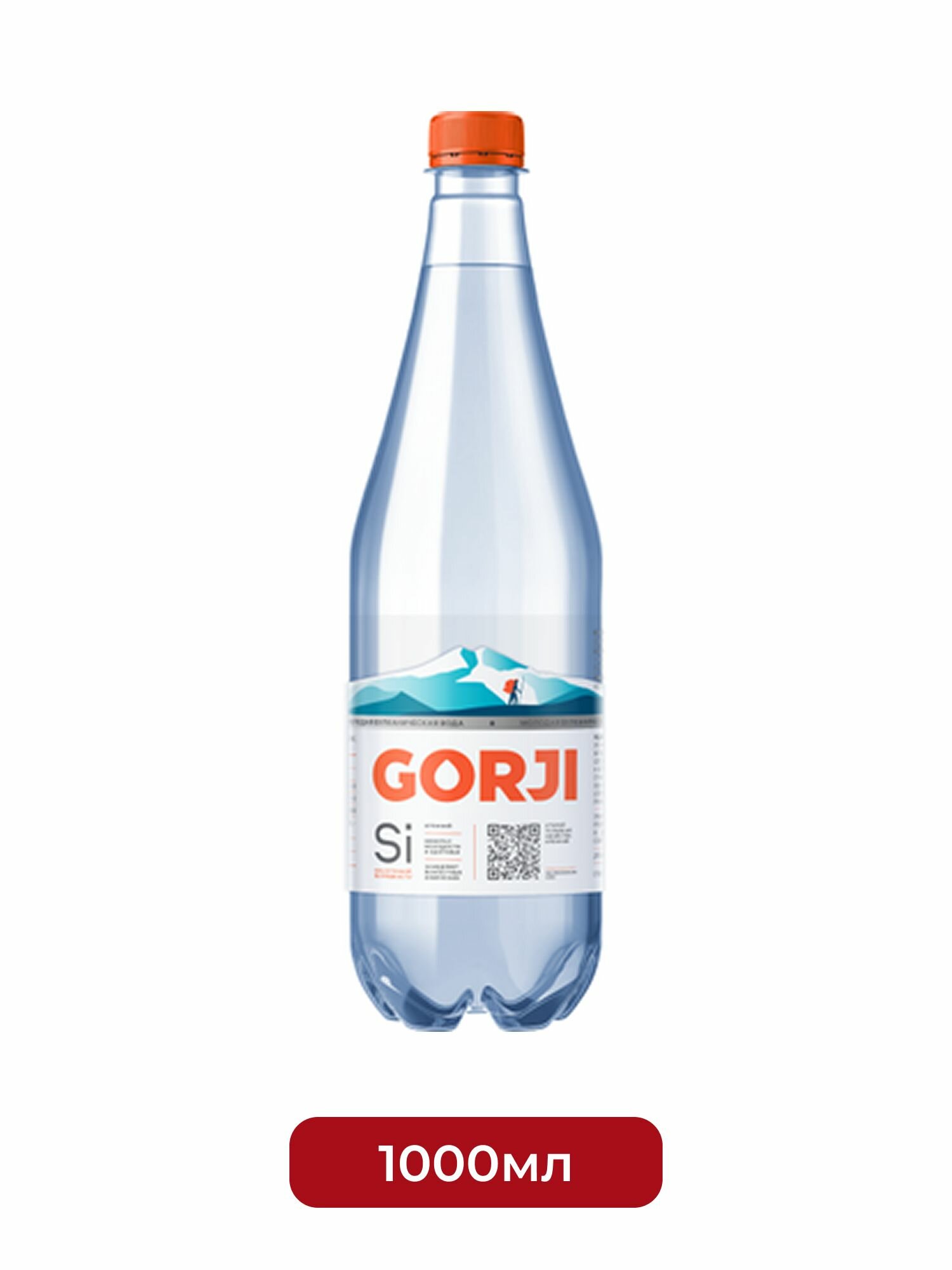 Вода минеральная Gorji 1 литр, газированная, пэт (упаковка 1л х 1шт)