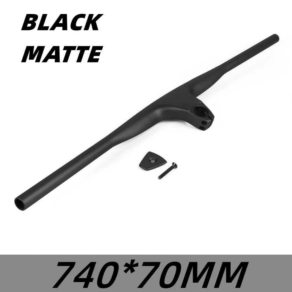 GREATIN CYCLES Углеродный руль MTB -17°, 740 мм Black Matte 740x70mm