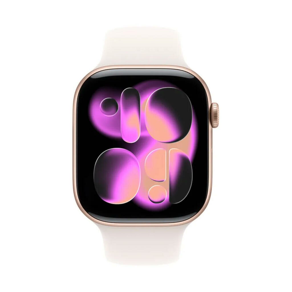 Часы Apple Watch Series 11 46mm Rose Gold Aluminium Case With Light Blush Sport Band M/L (Розовое золото)