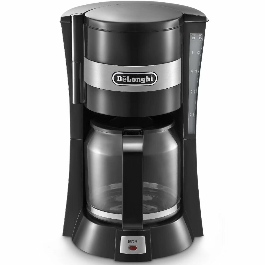 Капельная кофеварка DeLonghi ICM15210, черная