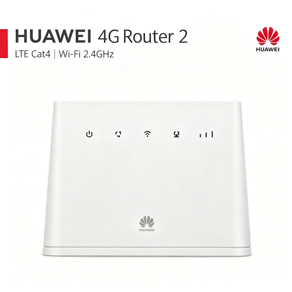 Роутер HUAWEI 4G Router 2 B311-221/B311-221-A, LTE Cat4, Wi-Fi 2.4GHz, Global Белый цвет