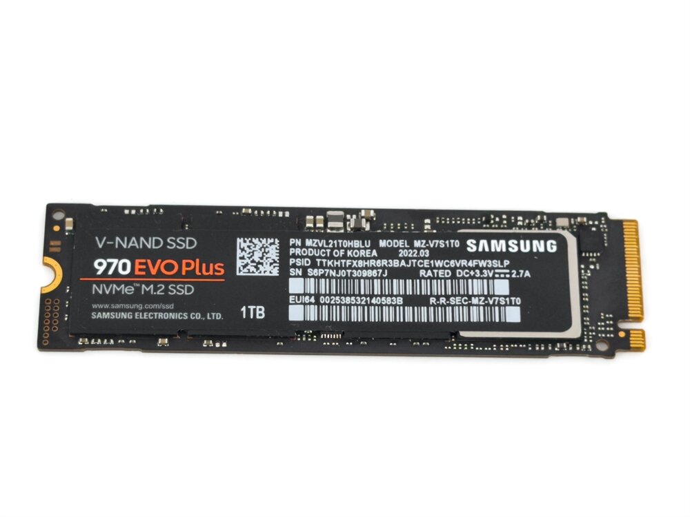 Твердотельный накопитель Samsung 970 EVO Plus 1 ТБ M.2 MZ-V7S1T0BW