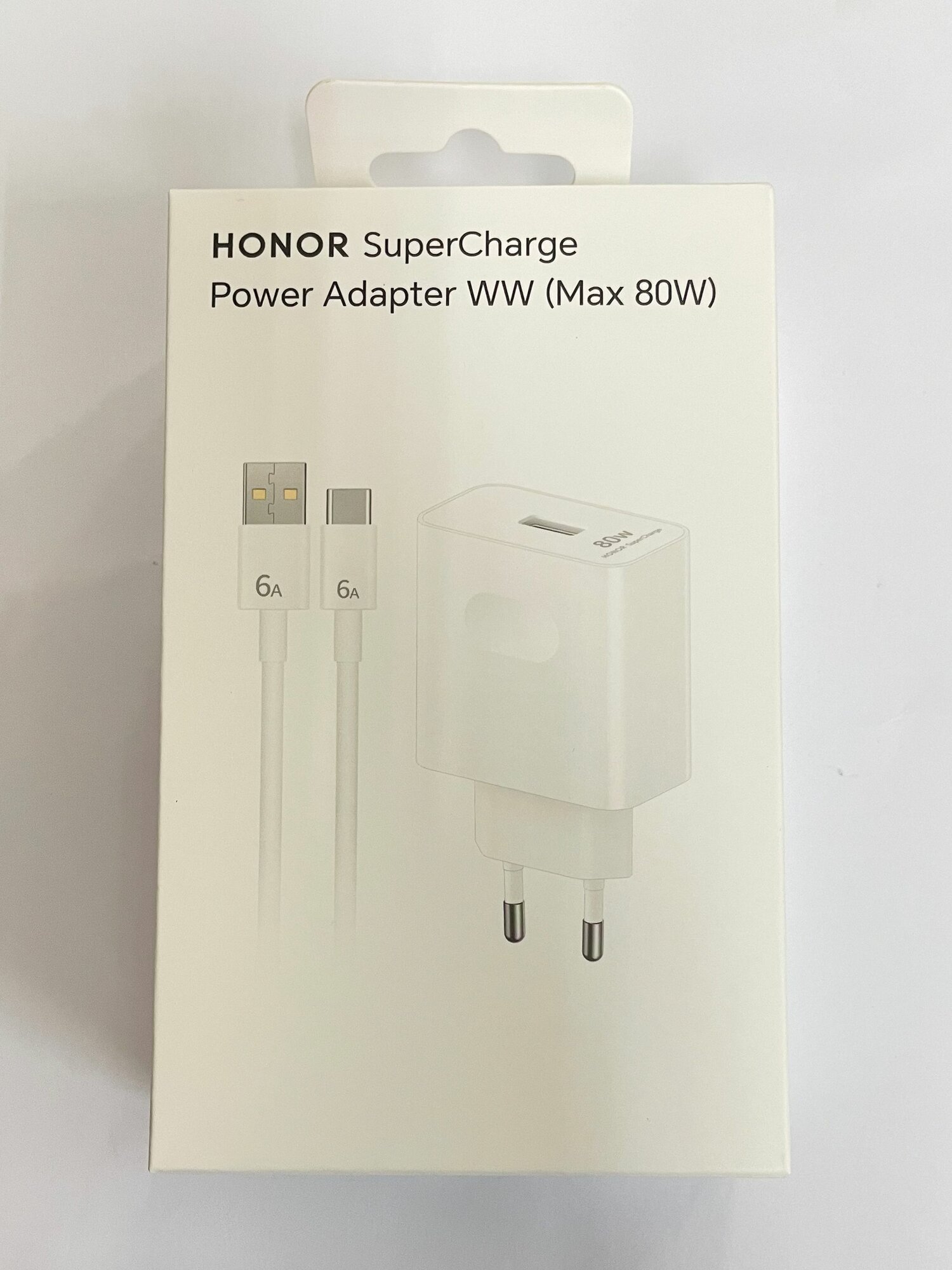 Honor 80W Supercharge Адаптер питания EU Максимальная мощность наддува 80 Вт — фото 1