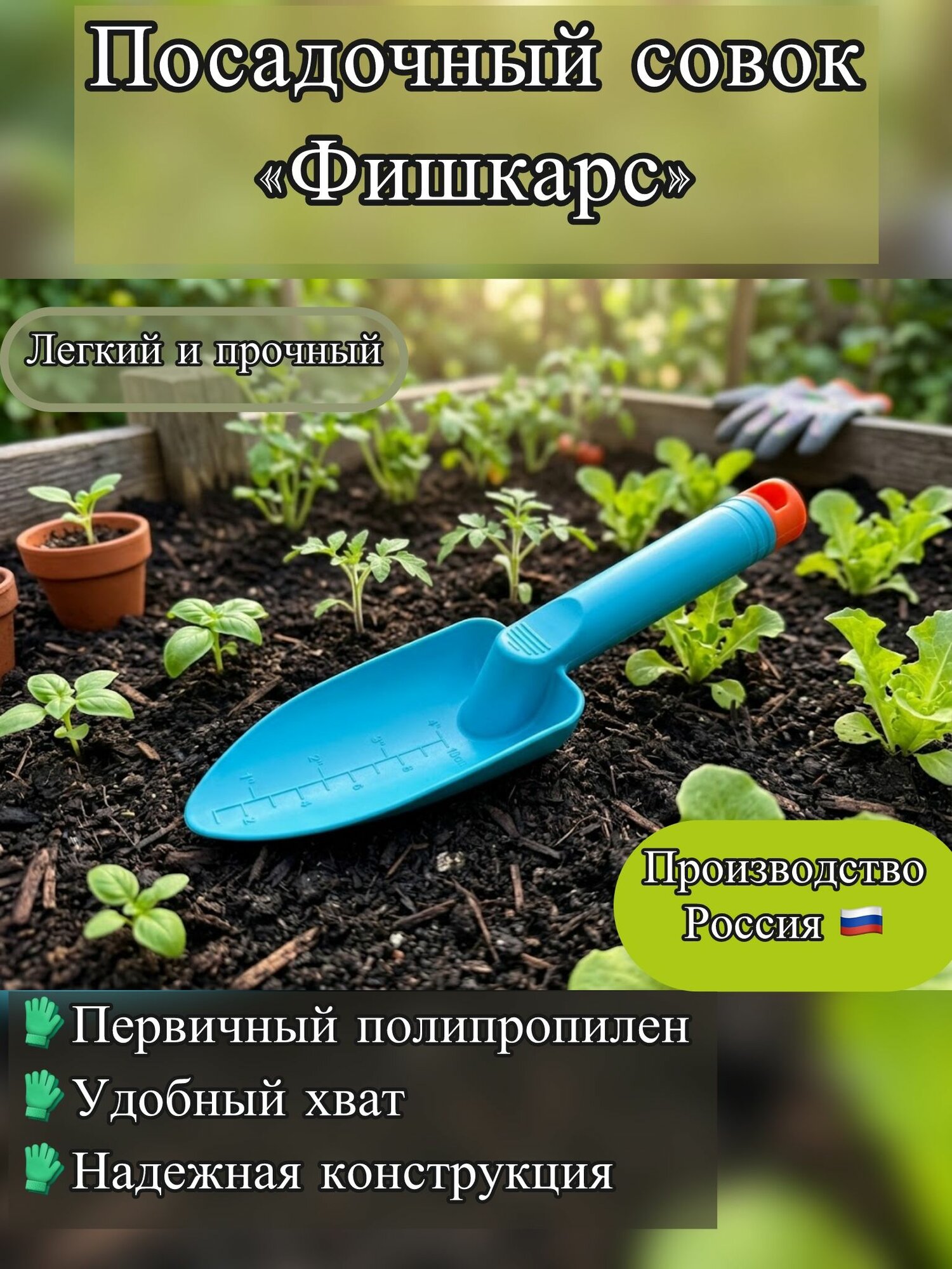 Совок посадочный садовый "Фишкарс"