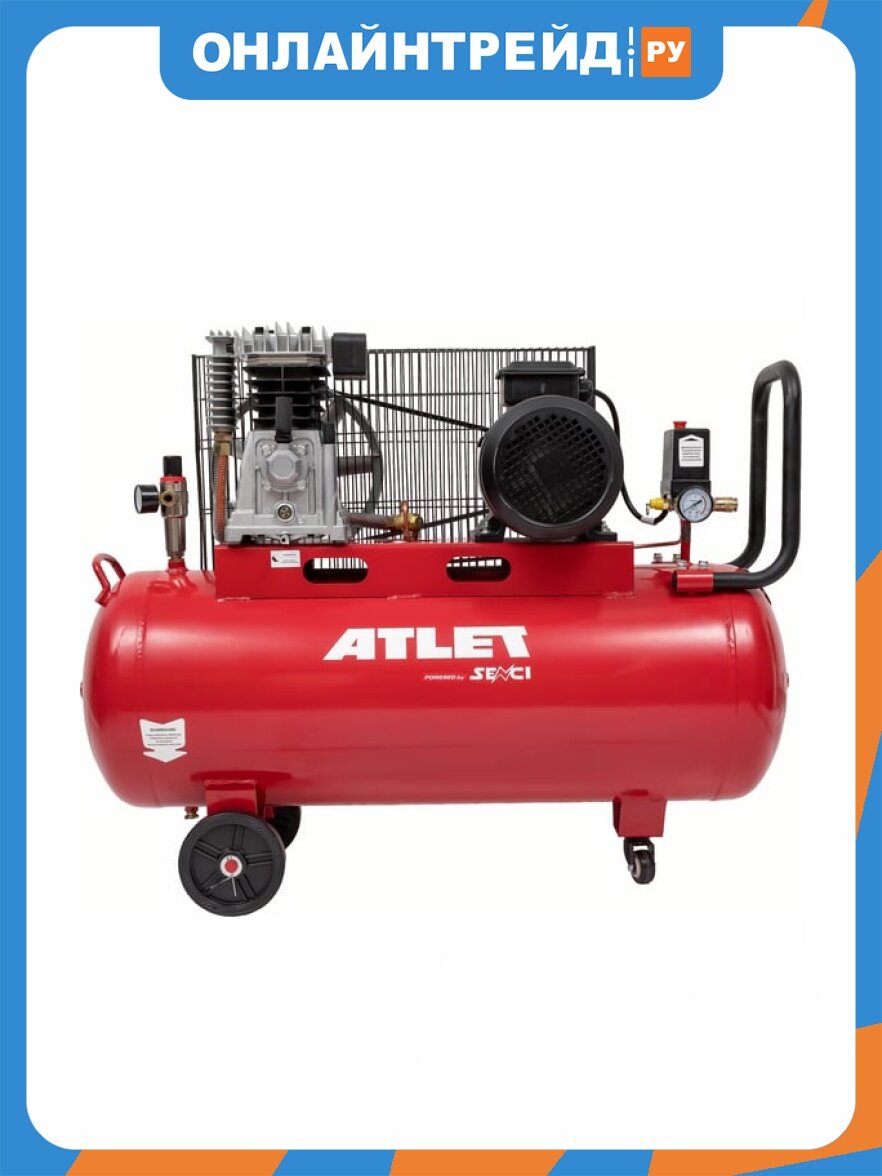 Компрессор поршневой масляный Atlet (100 л, 10 бар, 250 л/мин) SC-PB100L