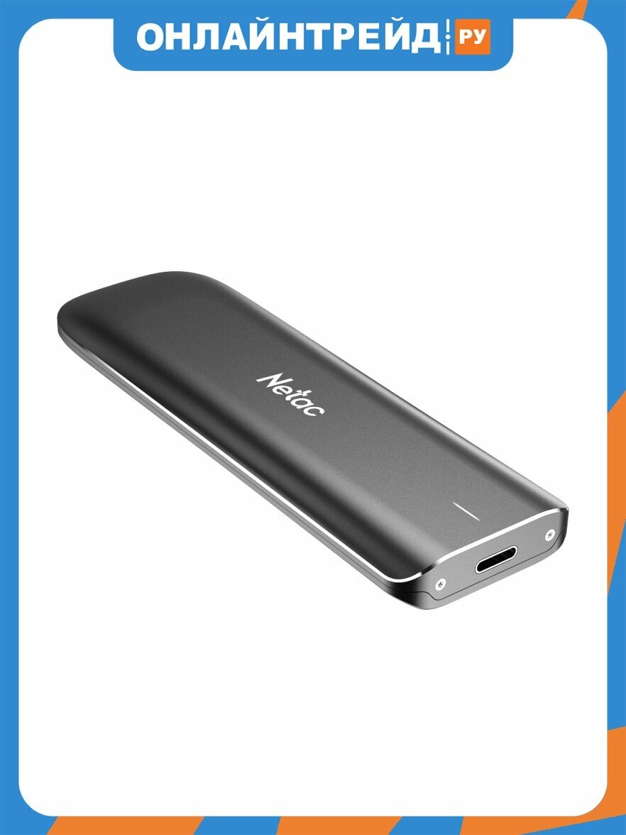 Внешний SSD диск Netac ZX 500GB USB 3.2 Gen 2 Type-C NT01ZX-500G-32BK