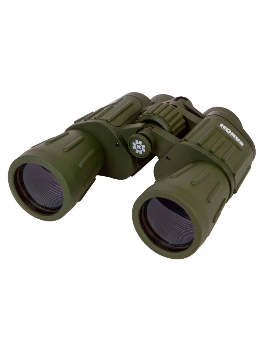 Бинокль Konus ARMY 7x50, Porro-призмы, Bak-4, прорезиненный корпус, штативное гнездо, 970г