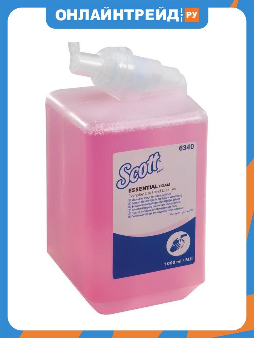 Картридж с мылом-пеной Kimberly Clark Scott Everyday Use 6340 1 л (6 штук в упаковке)