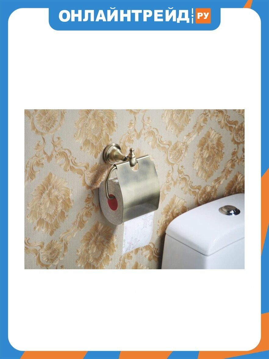 Держатель для туалетной бумаги Rose RG1105Q, бронза