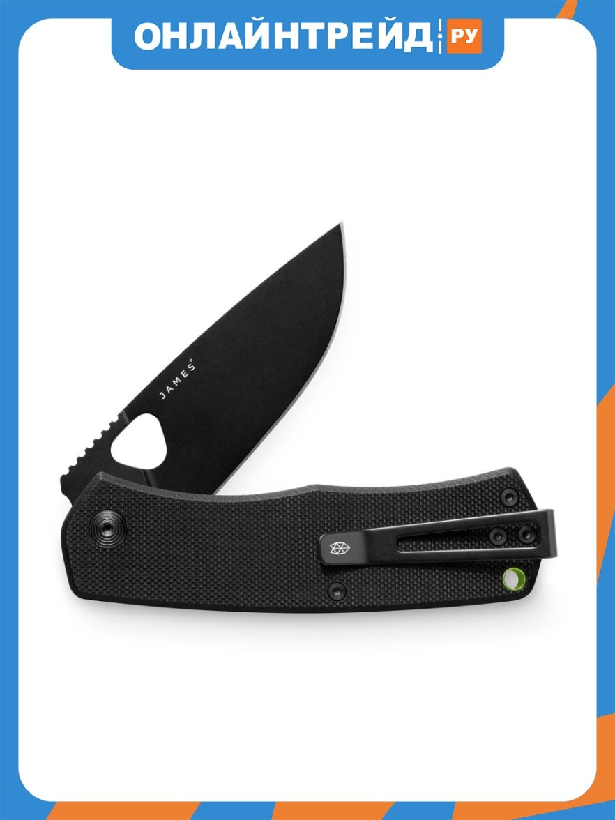 Нож The James Brand складной the Folsom, Black / Black
