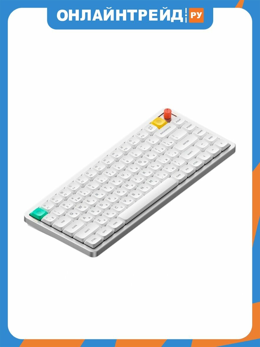 Клавиатура Nuphy AIR75v3 RGB, Hot Swap, Blush Nano Switch, IO 2.0 беспроводная Nova White (AIR75v3-NW-BLN)