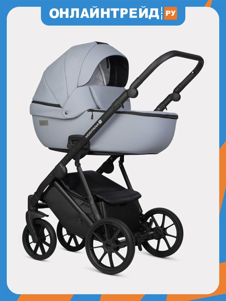 Коляска 2 в 1 Riko Basic MONTANA X ECCO 23 Grey серый
