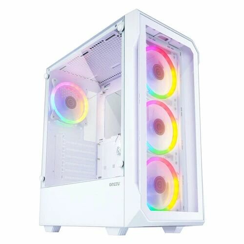 Компьютерный корпус Ginzzu CL330 (CL330REV1) белый - Midi Tower, ATX, USB 2.0 Type-A, USB 3.2 Gen 1 Type-A