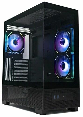 Компьютерный корпус XASTRA Q500 3ARGB-C10 (Q500-3FM12A-C10) черный - Midi Tower, E-ATX, USB 3.2 Gen 1 Type-A, USB 2.0 Type-A