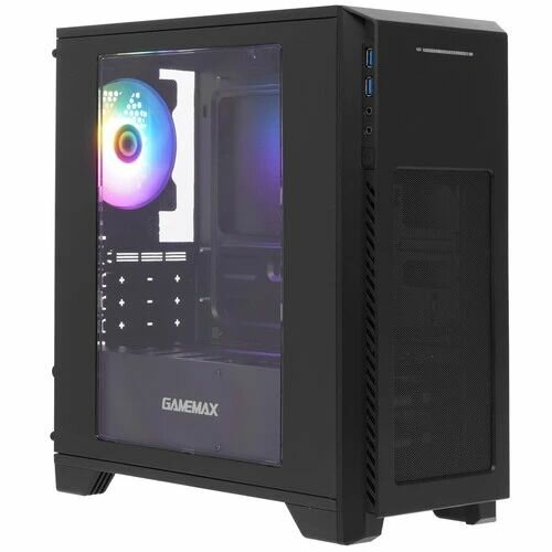 Компьютерный корпус GameMax H603-2U3 (H603-2U3) черный - Midi Tower, Micro-ATX, USB 2.0 Type-A, USB 3.2 Gen 1 Type-A