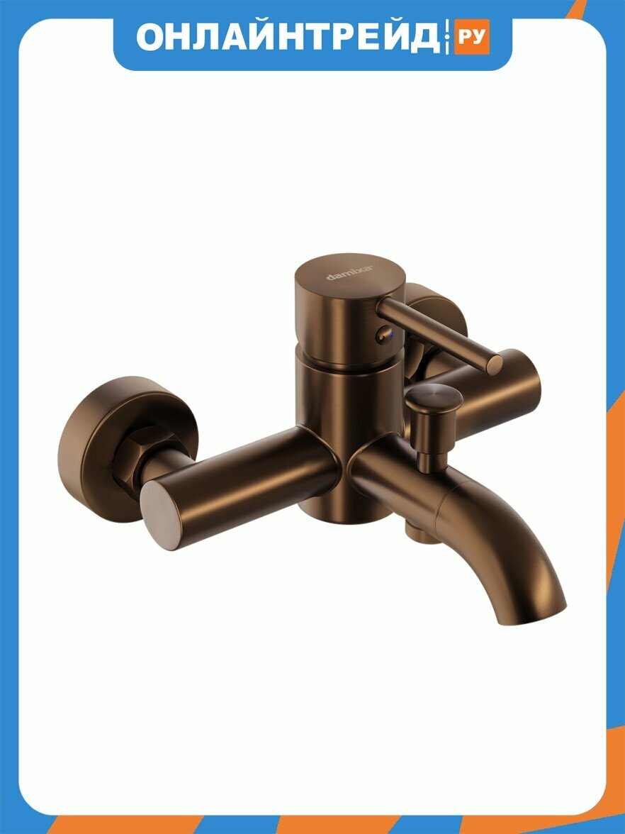 Смеситель для ванны и душа Damixa Scandinavian Pure, розовое золото, 361000500