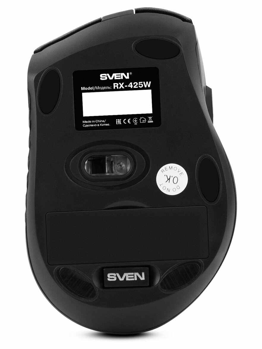 Мышь беспроводная Sven RX-425W серый (SV-014476)