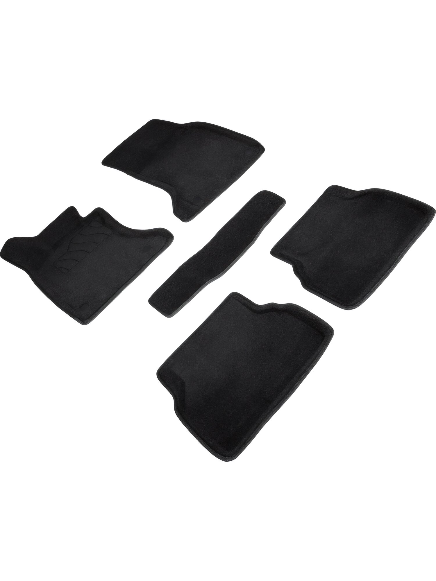 Ворсовые 3D коврики Seintex для BMW 5 Ser E-60 2003-2010 (96508)