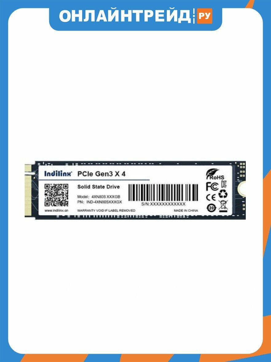 SSD диск Indilinx 4XN80S, 1000GB, M.2 2280, PCIe 3.0 x4, NVMe (IND-4XN80S001TX)