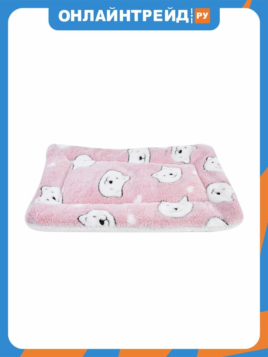 Подстилка-коврик-лежанка для животных Zoowell Home розовая 61*41 см (ZWhome8)