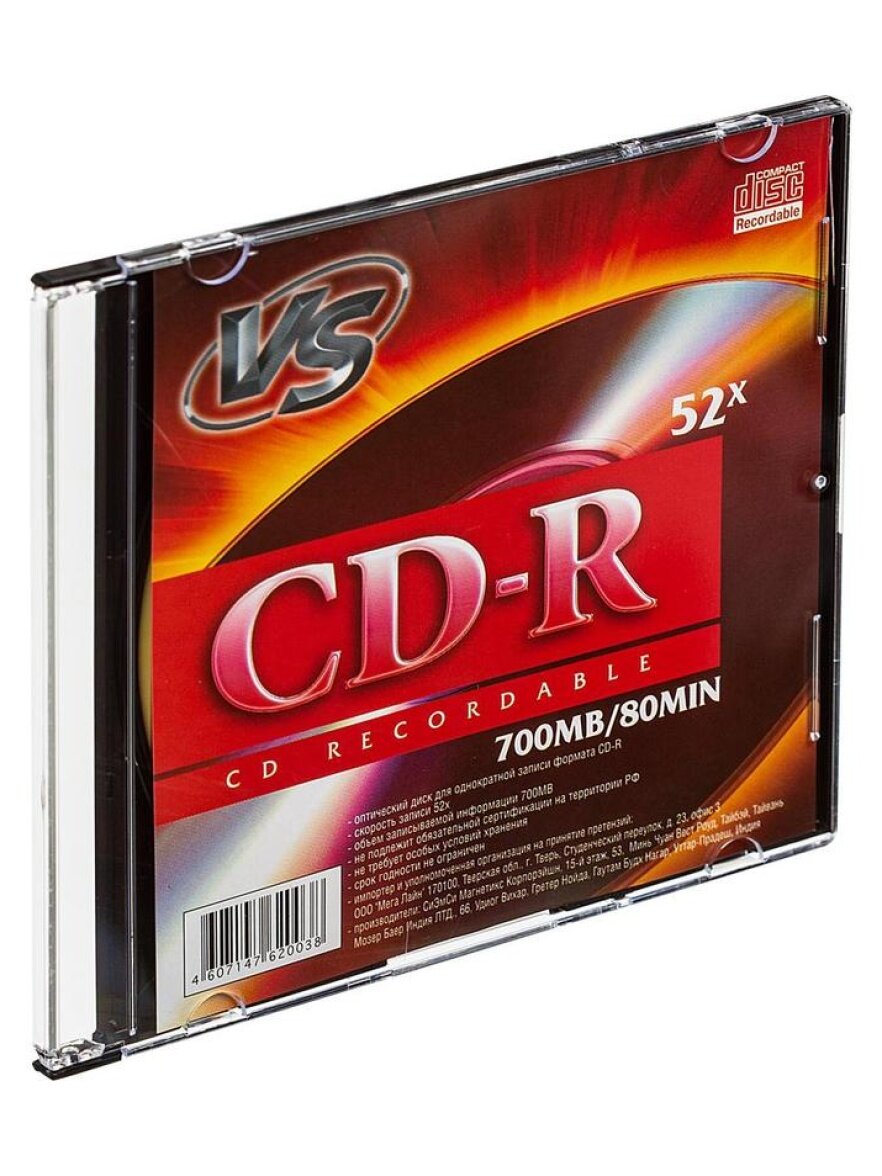 Диск VS CD-R 80 52x SL/5 — фото 1
