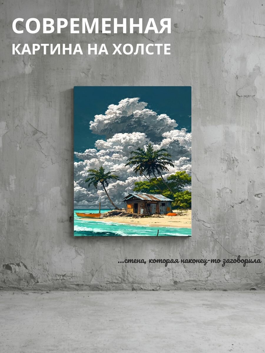 Картина на холсте Пальмы 60x80 см