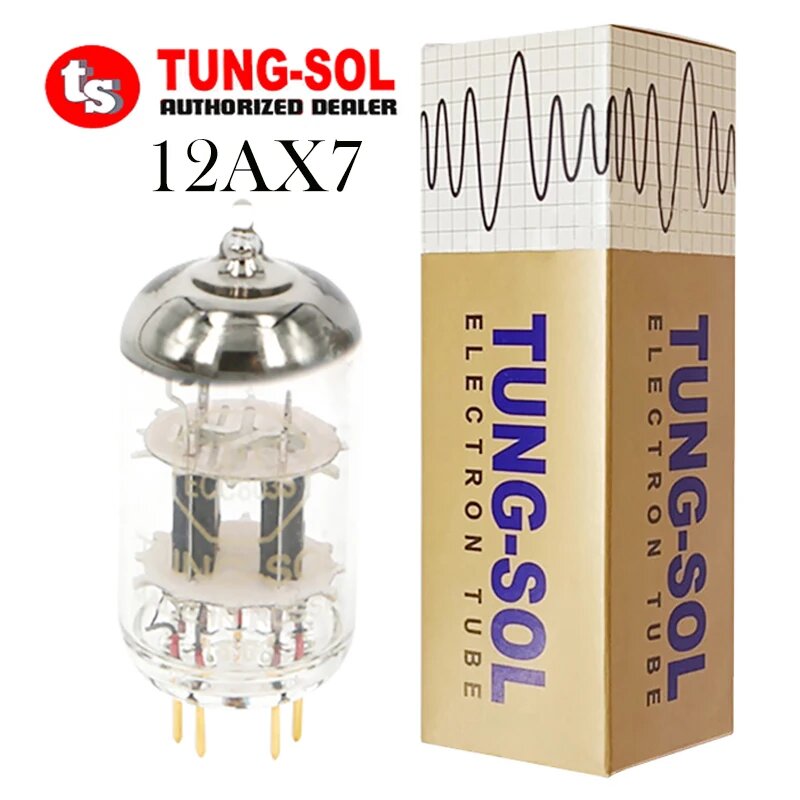 TUNG SOL 12AX7 вакуумный клапан, 1PCS gold