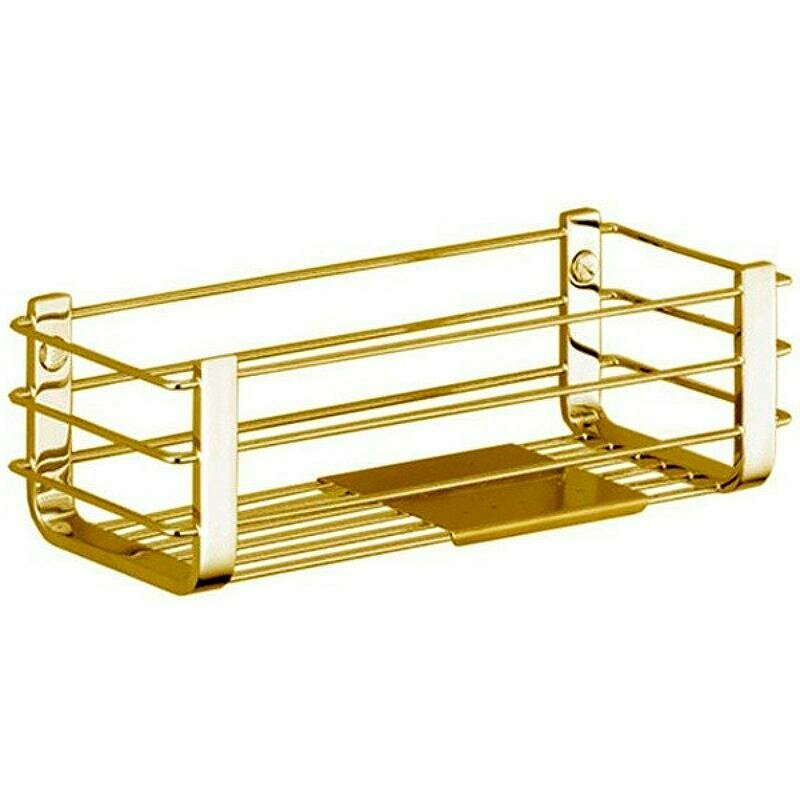 Полка корзина Colombo Design Angolari B9632. OM Золото матовое