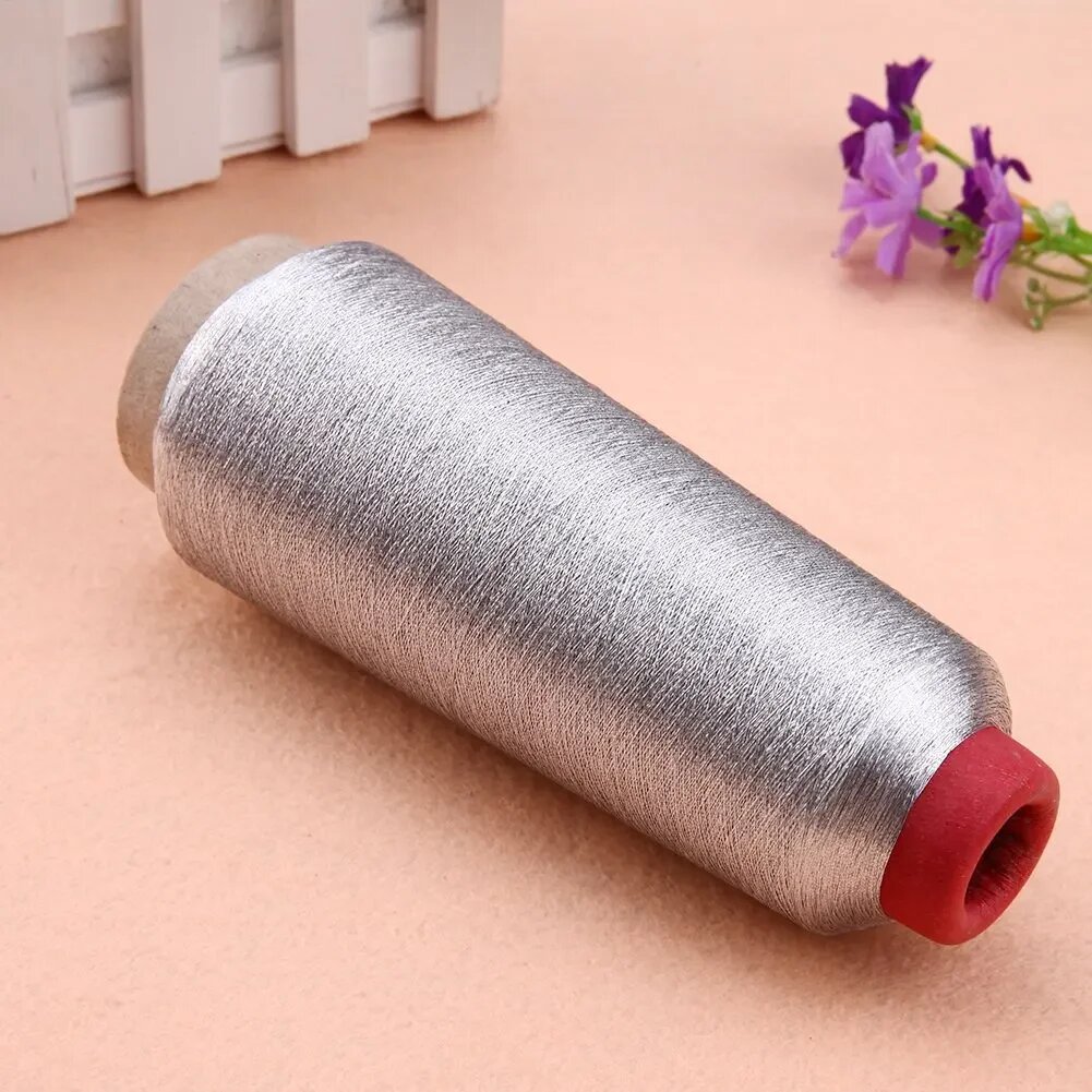 Металлические нитки для вышивания 3000 м Silver